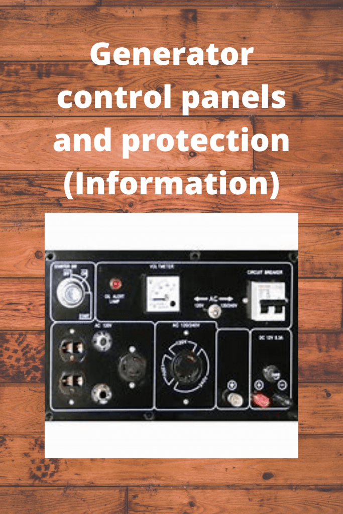 Generator Control Panels and Protection (Information) - Generators Zone
