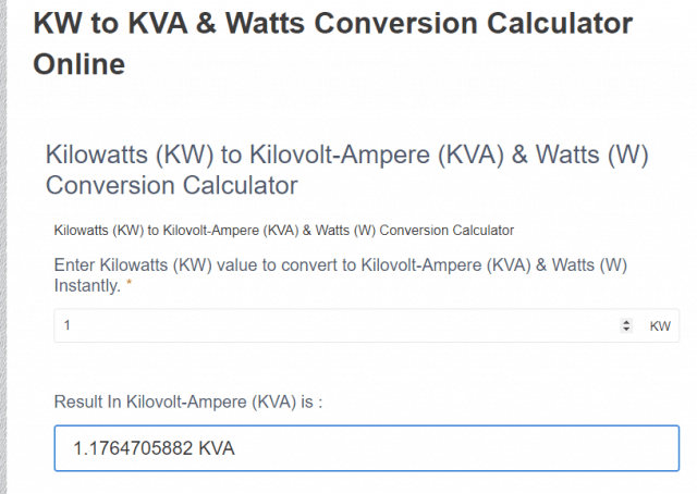 kw vs kva (Calculation, Formula, Definition) - Generators Zone
