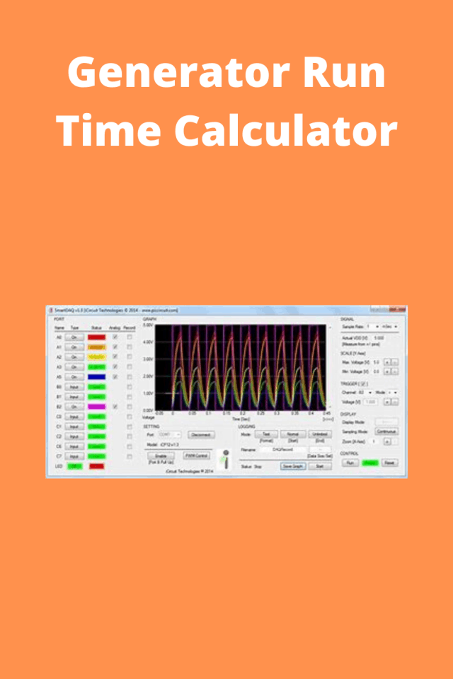 Generator Run Time Calculator - Generators Zone