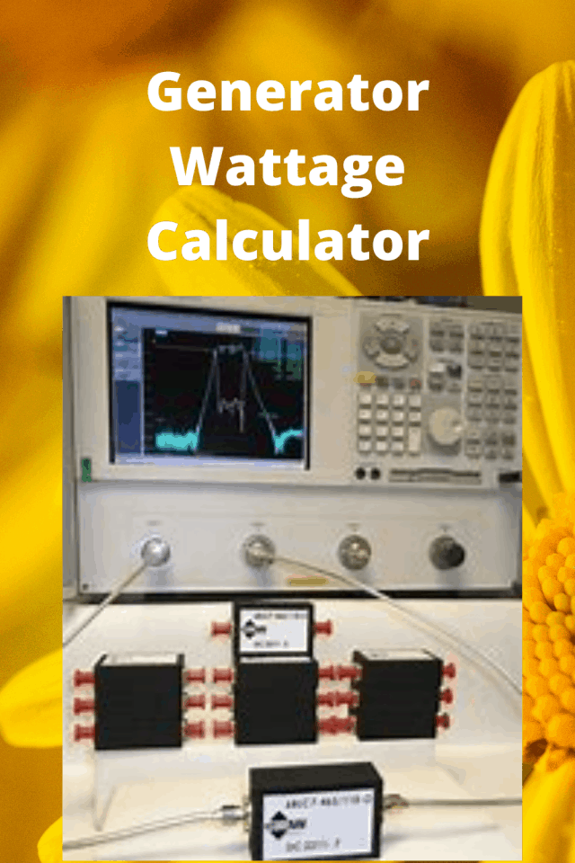 Generator Wattage Calculator Online - Generators Zone