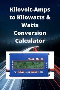 Kilovolt-Amps to Kilowatts & Watts Calculator - Generators Zone