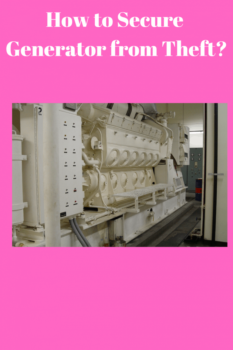 How to Secure Generator from Theft? - Generators Zone